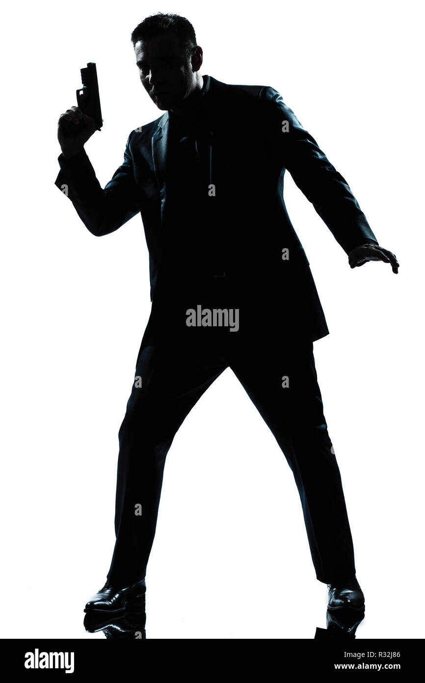 James bond pose gun hi-res stock photography and images - Alamy