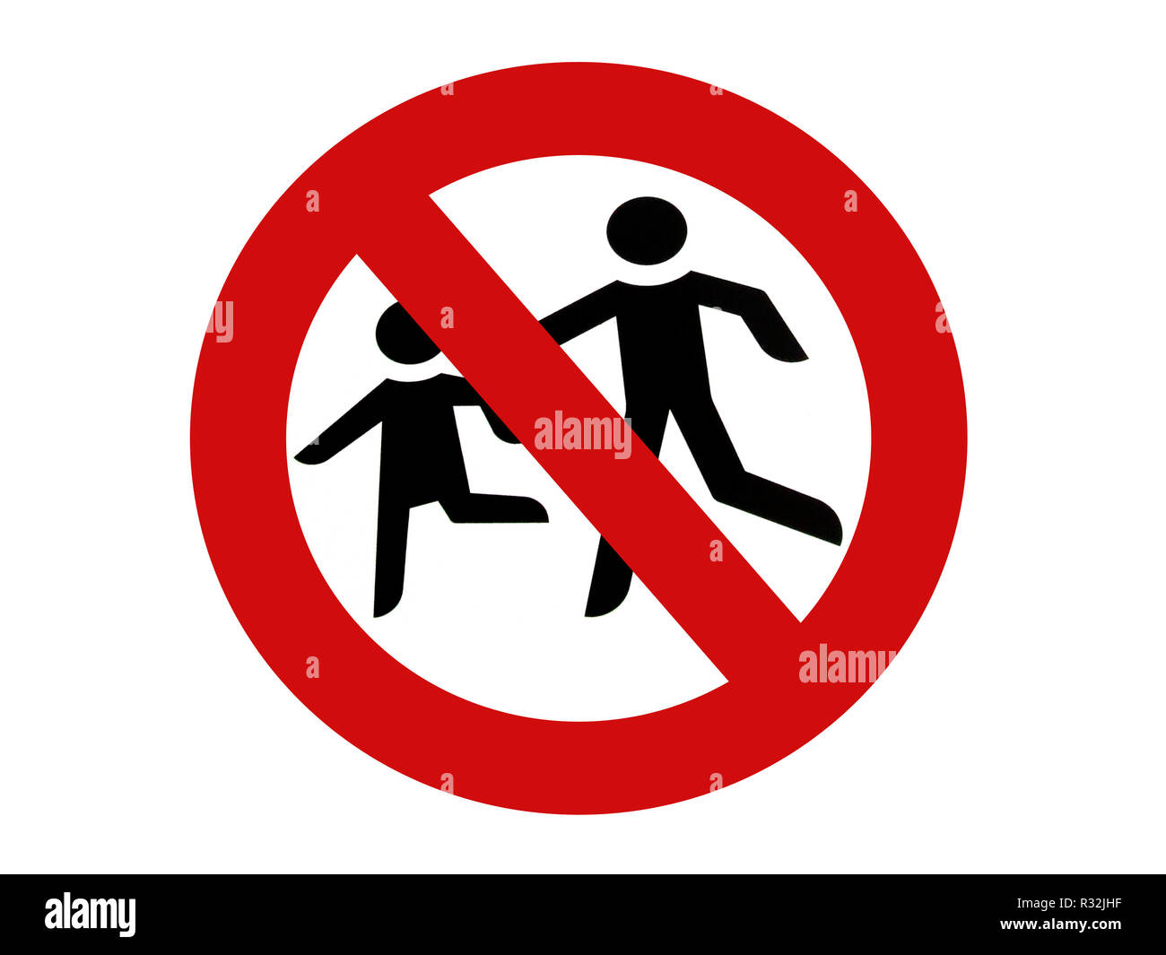 Prohibition sign child hi-res stock photography and images - Alamy