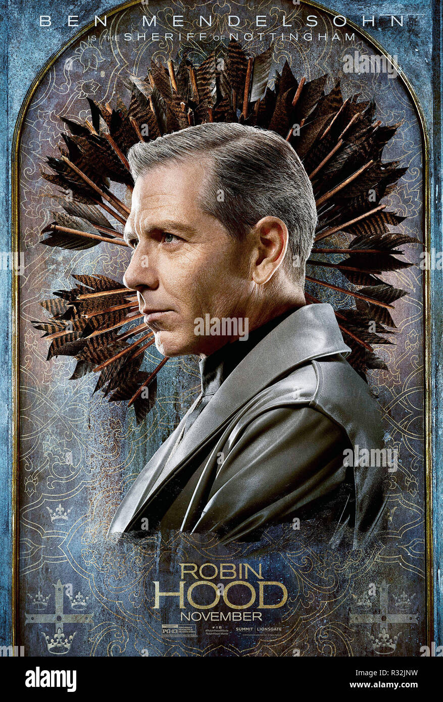 ROBIN HOOD, US character poster, Ben Mendelsohn as the Sheriff of ...