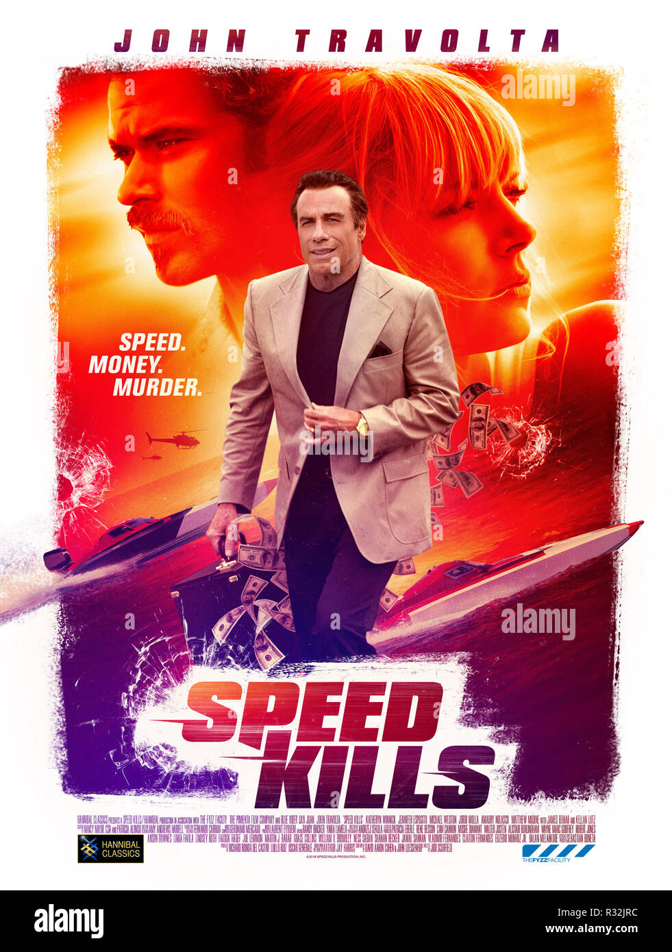 SPEED KILLS, poster, front: John Travolta, back from left: Kellan Lutz ...