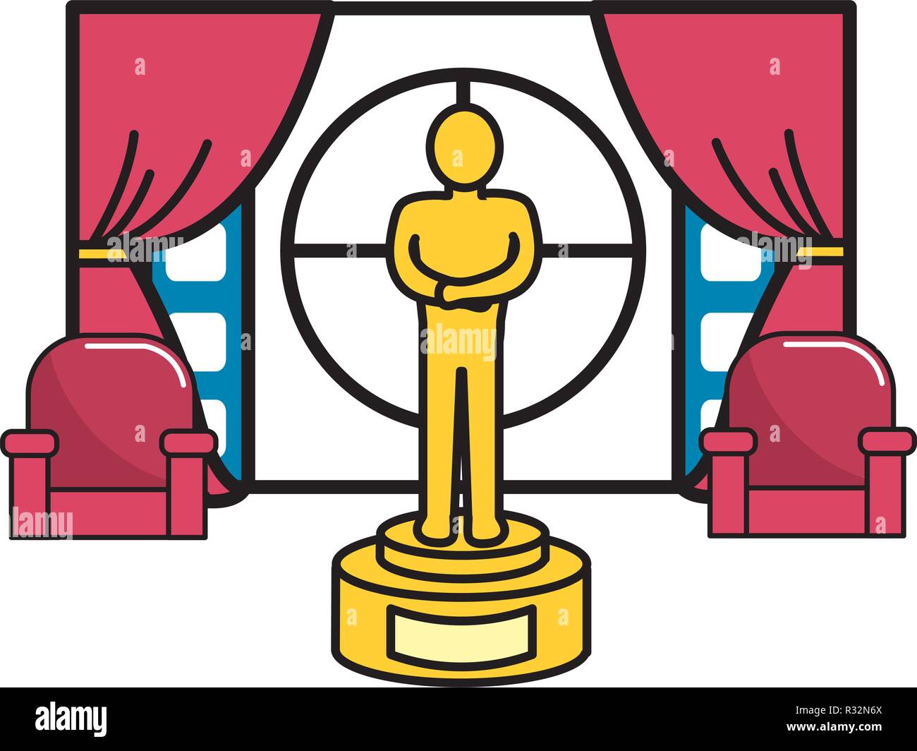 Presentation oscar Stock Vector Images - Alamy
