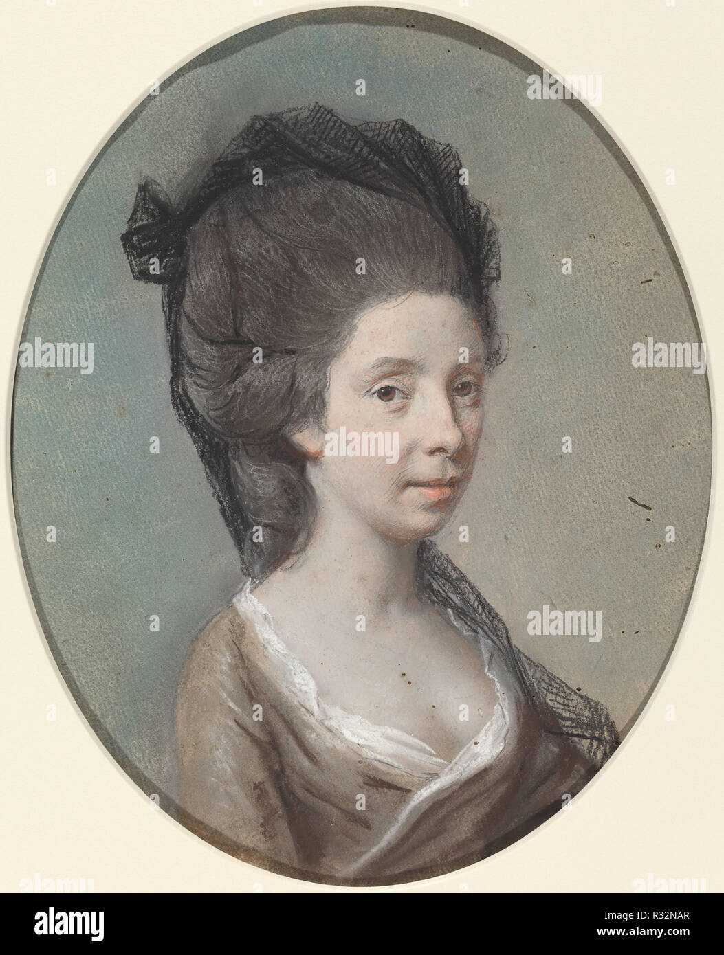 Mary Fox. Dated: c. 1770. Dimensions: overall (oval): 25 x 20 cm (9 13/ ...