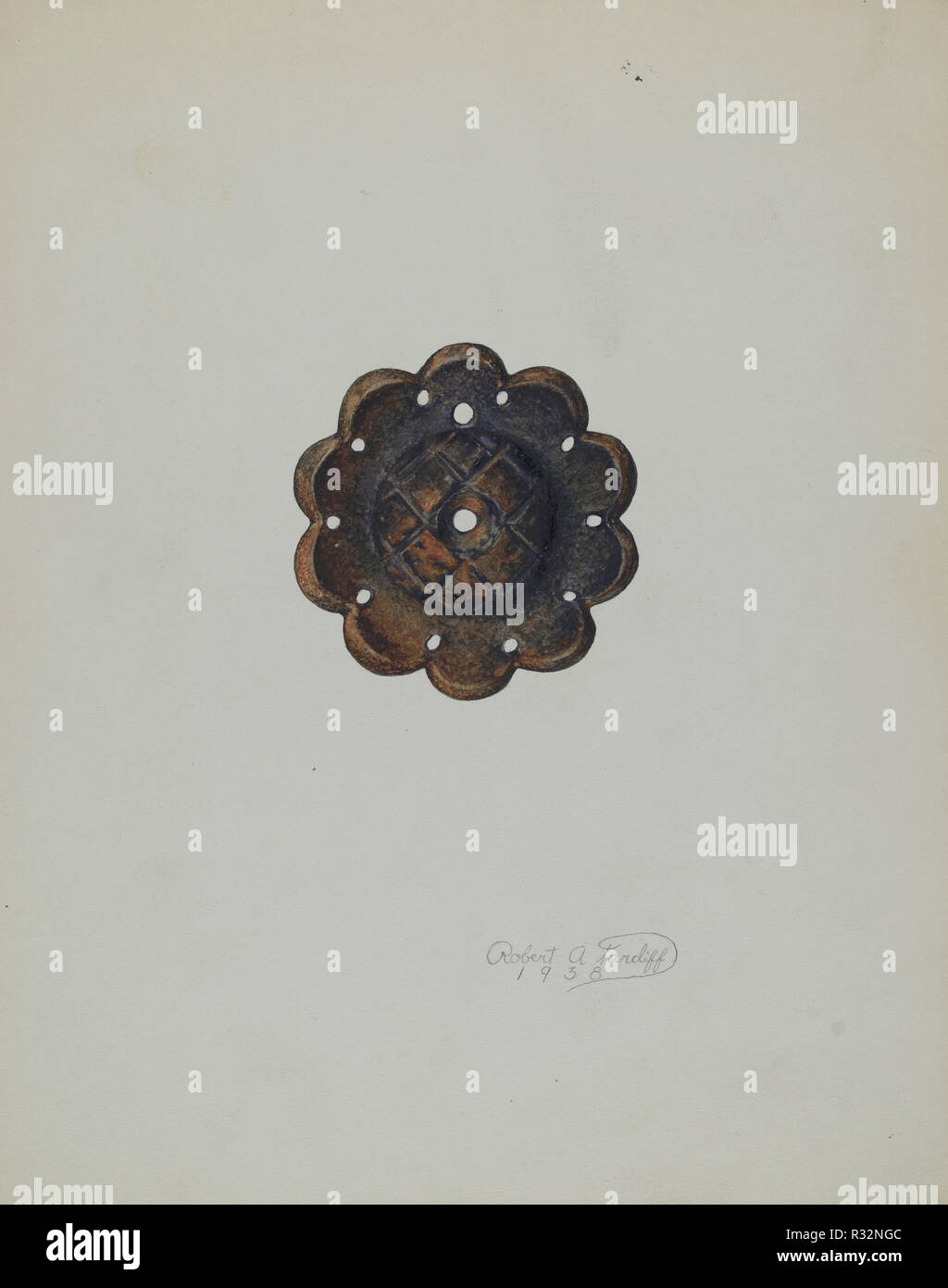 Rosette. Dated: 1938. Dimensions: overall: 28 x 22.5 cm (11 x 8 7/8 in ...