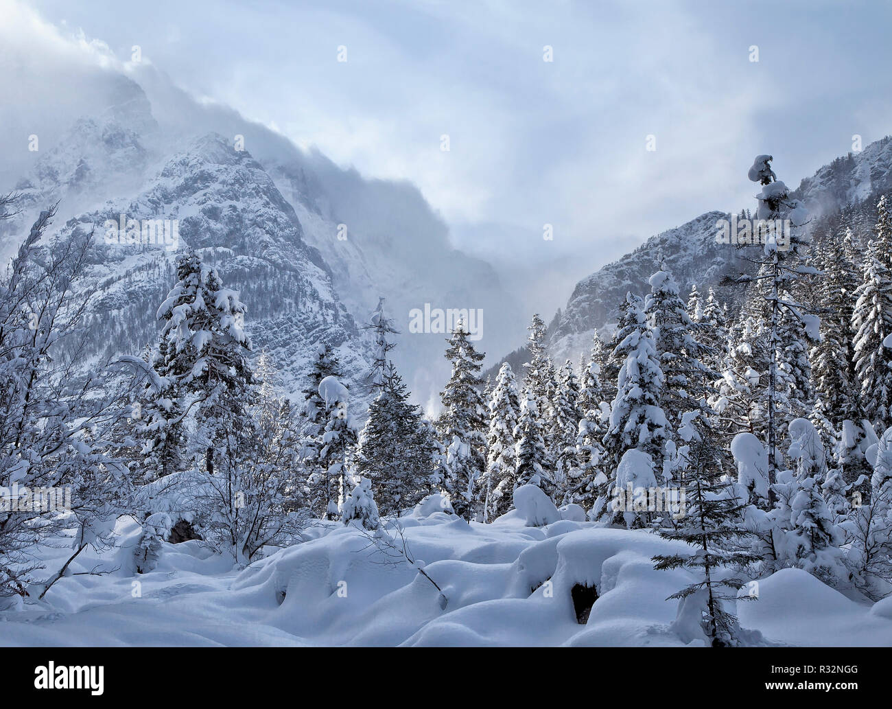 winter in triglav - national park Stock Photo - Alamy