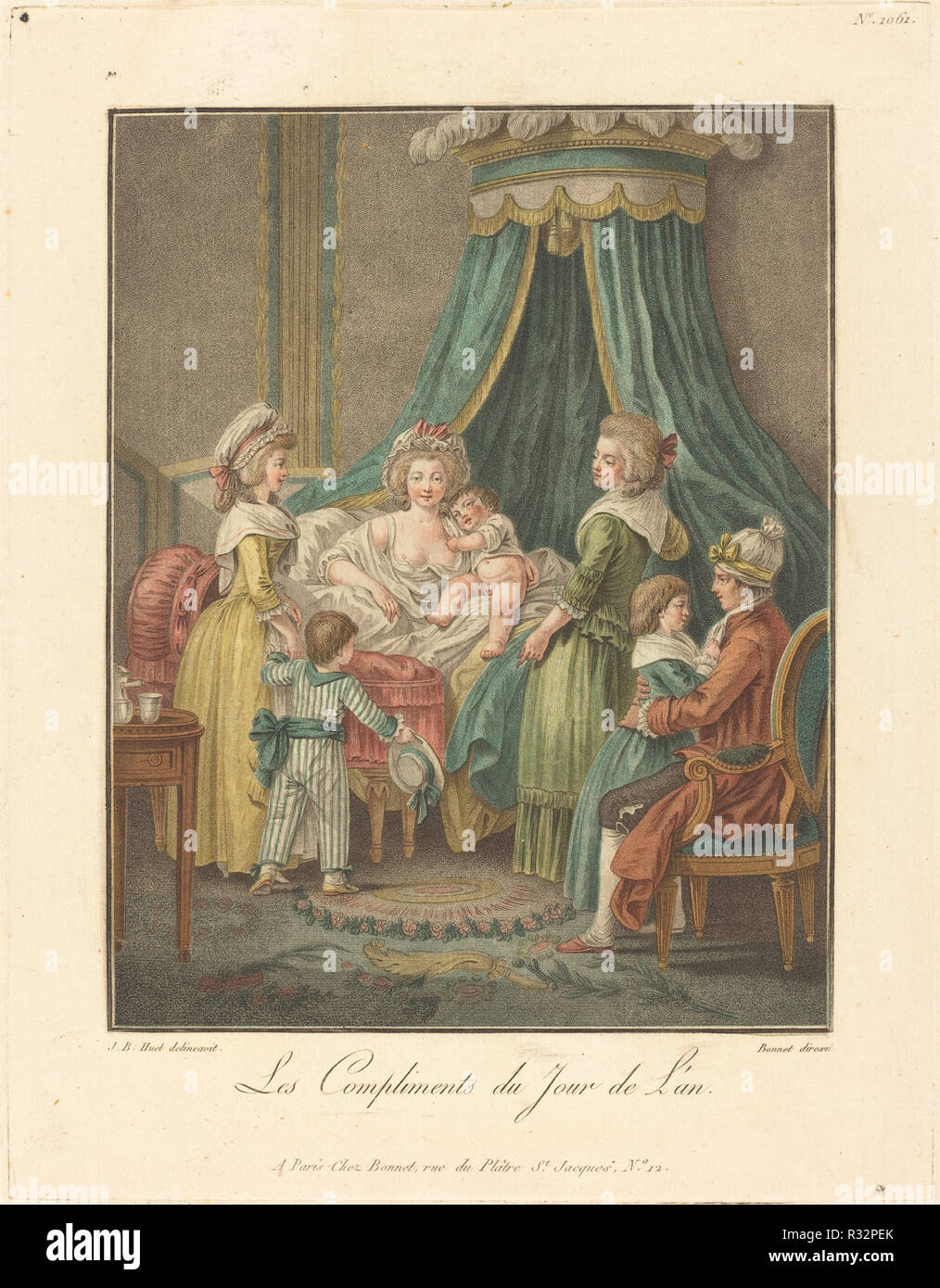 Louis marin bonnet after jean baptiste huet hi-res stock photography ...
