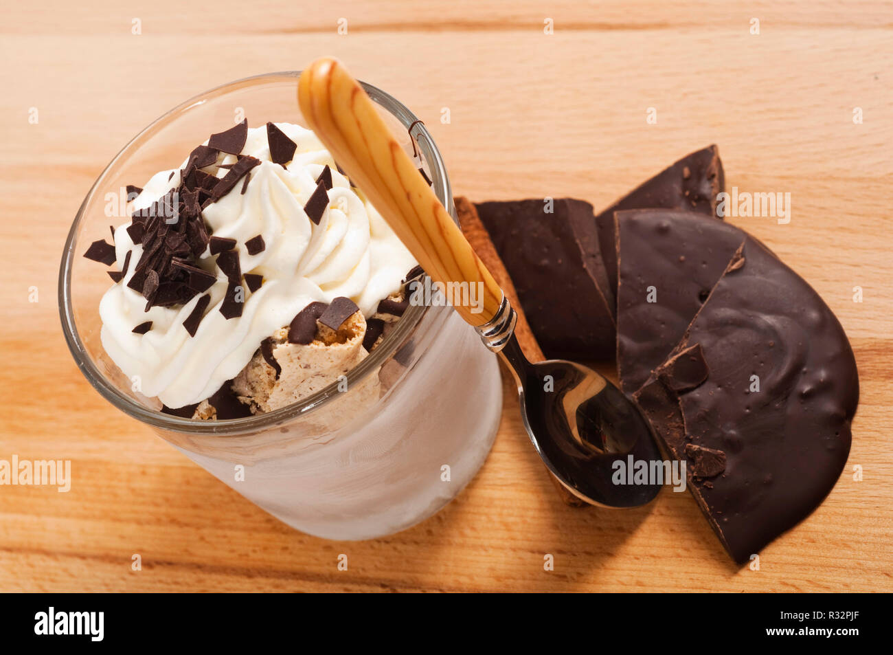ice cream dessert in the glass Stock Photo - Alamy