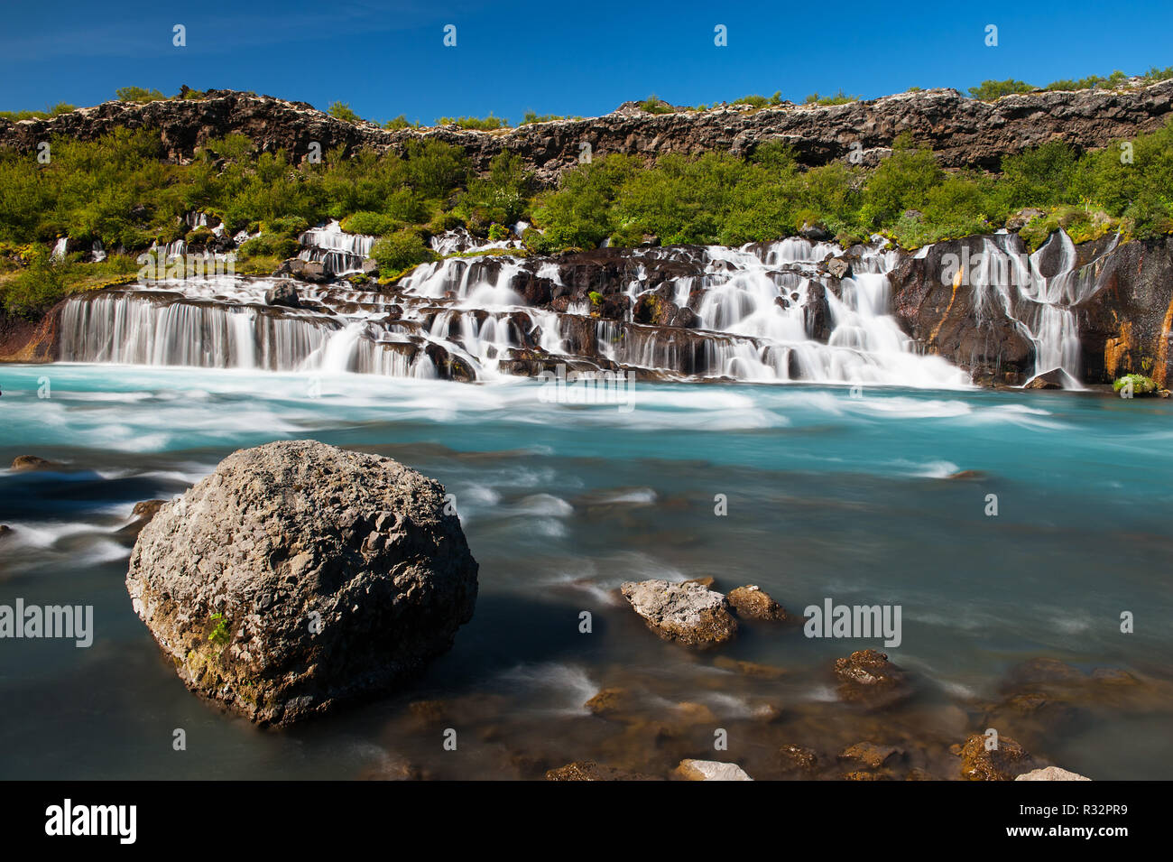 Azure waterfall cascade hi-res stock photography and images - Alamy
