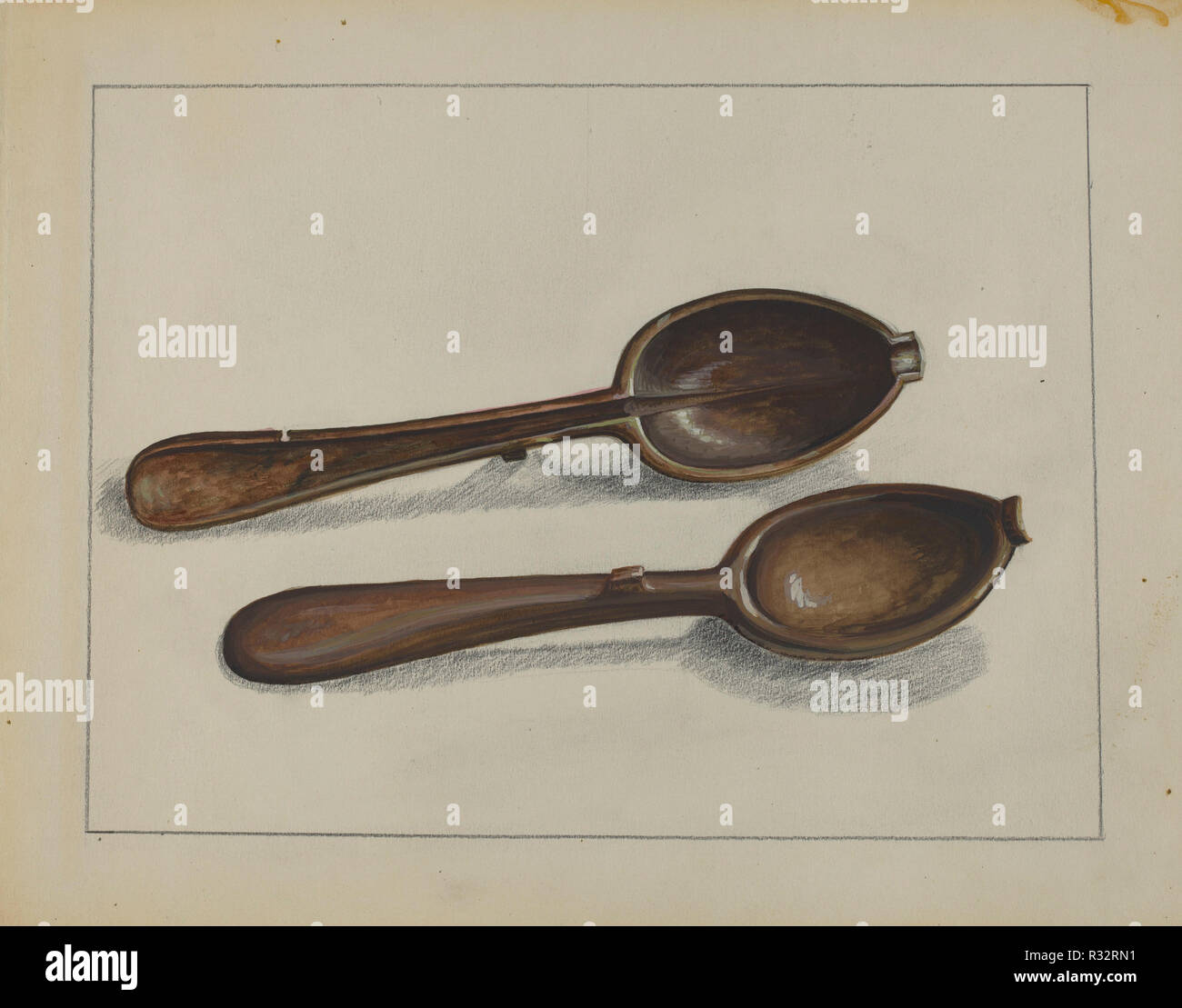 Tablespoon Mold. Dated: c. 1936. Dimensions: overall: 22.8 x 28.7 cm (9 ...
