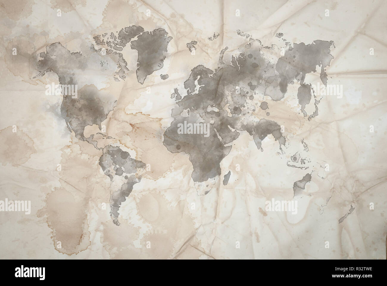 Map paper texture hi-res stock photography and images - Alamy