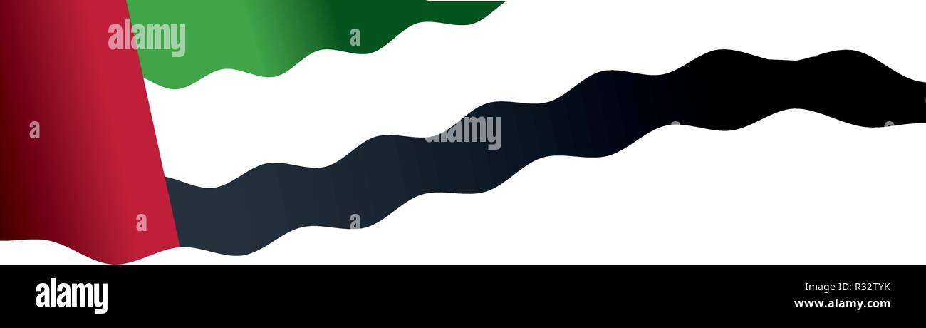 united arab emirates flag cartoon vector illustration graphic design ...