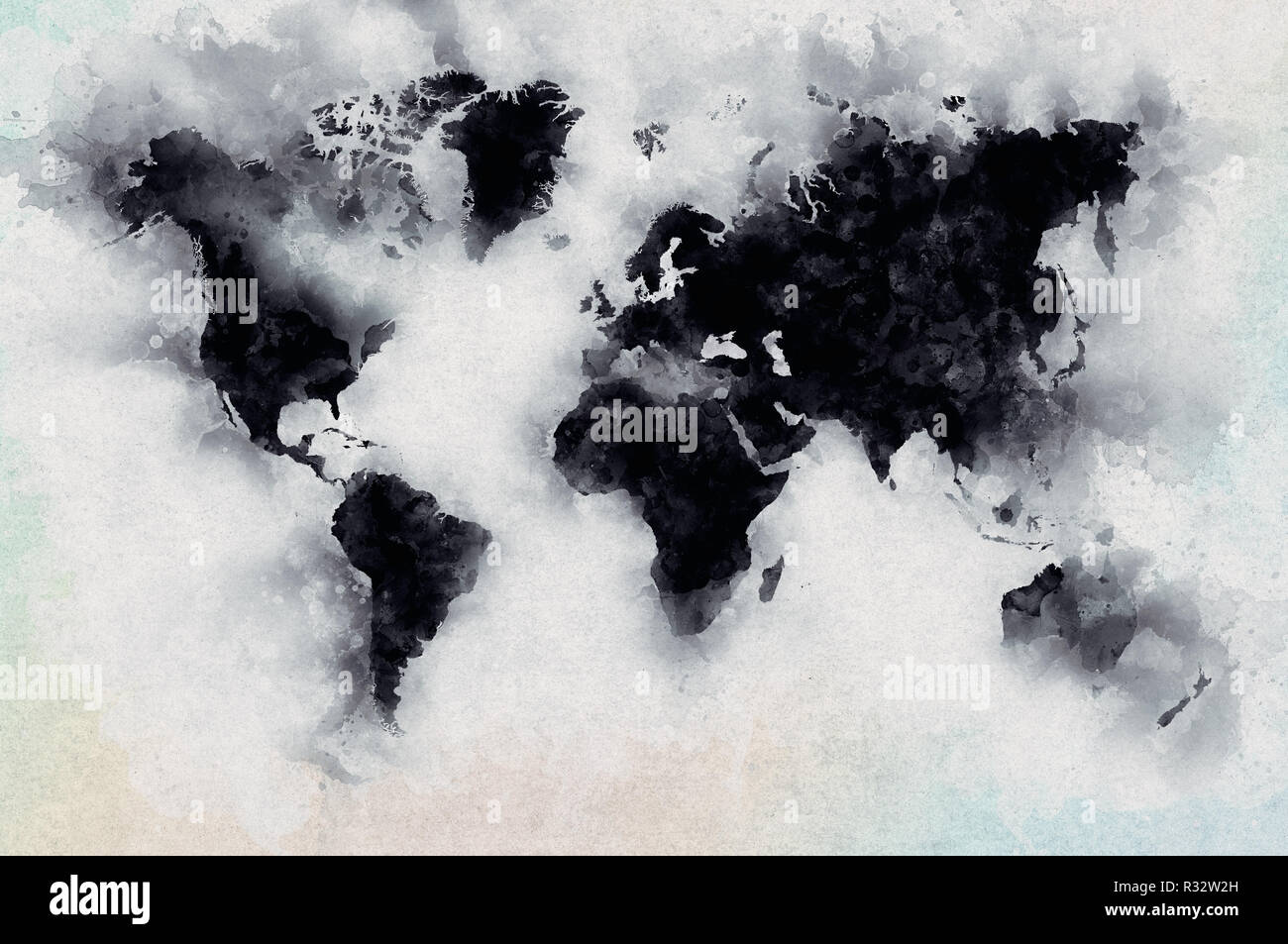 Liquid world map hi-res stock photography and images - Alamy