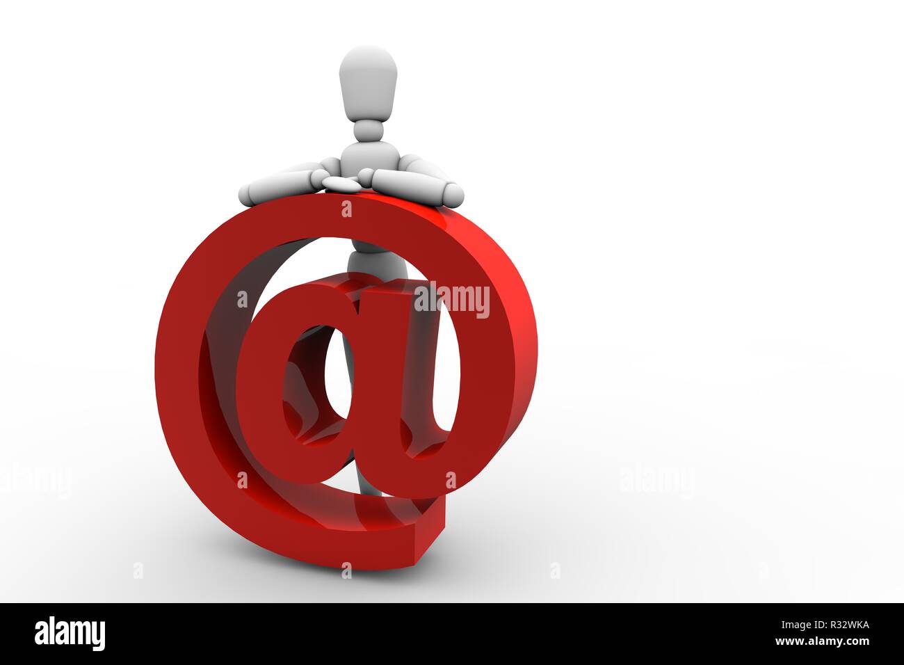 figure with signs Stock Photo - Alamy