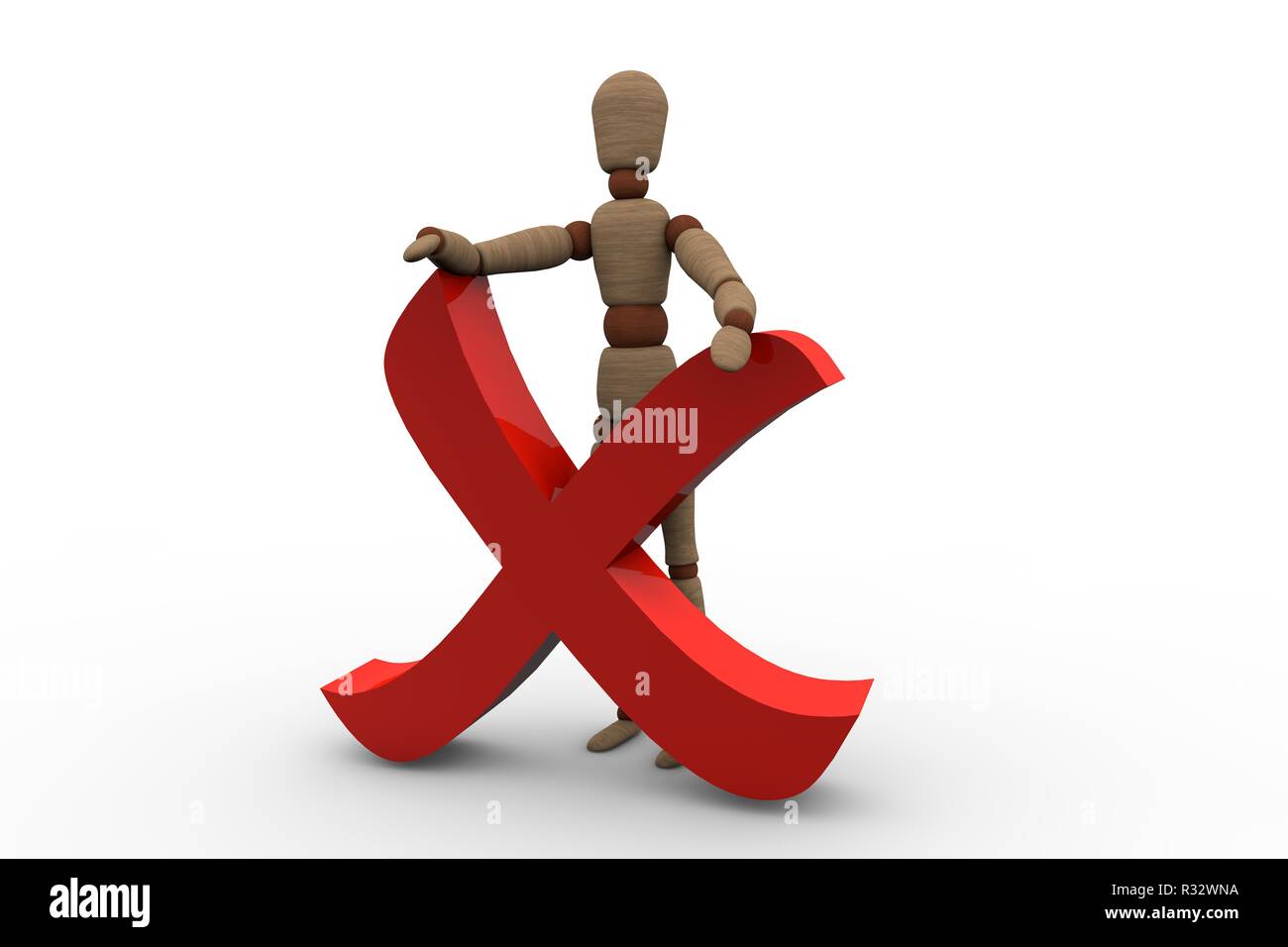 figure with x Stock Photo - Alamy