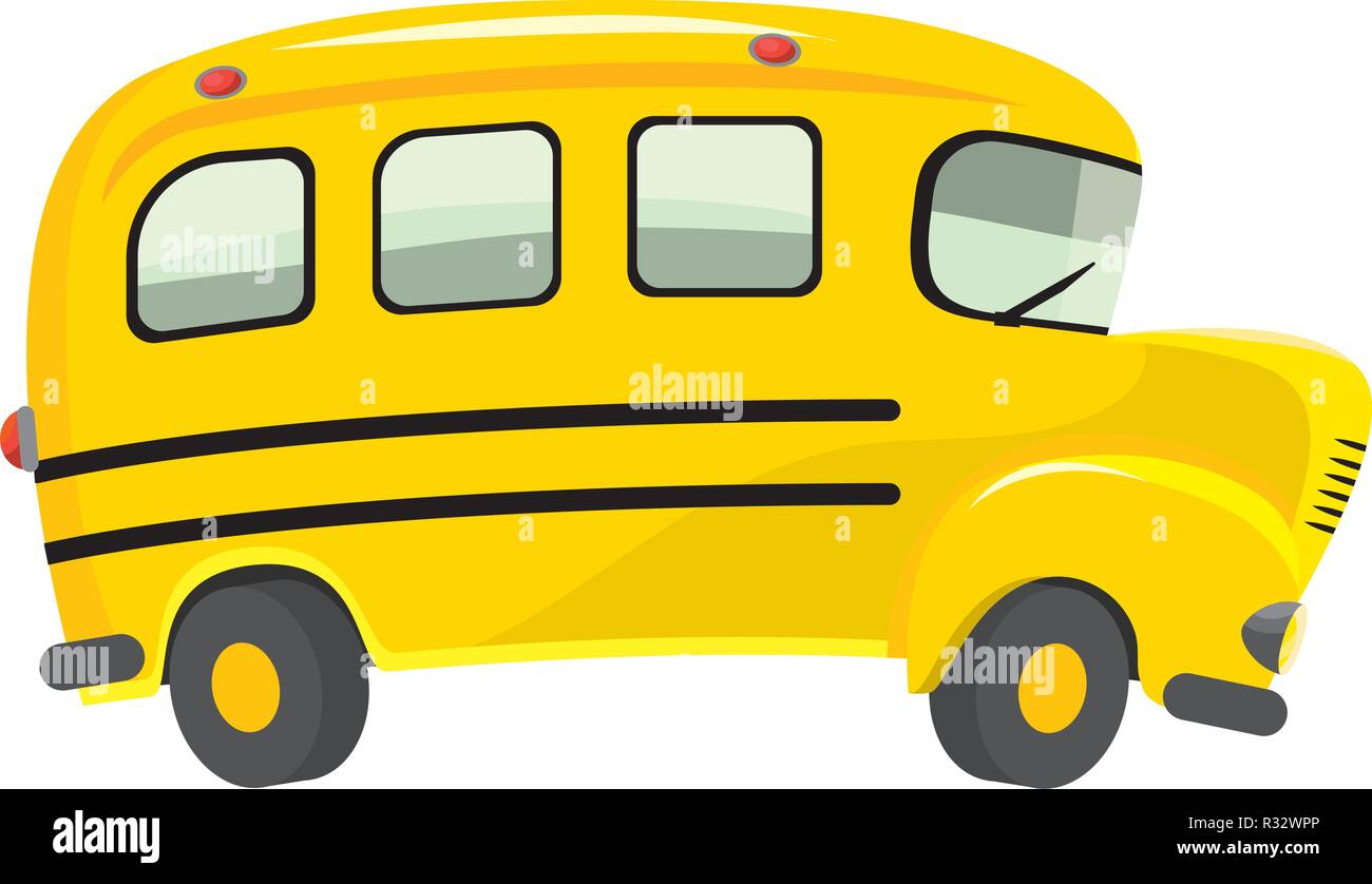 School Bus Left Side View