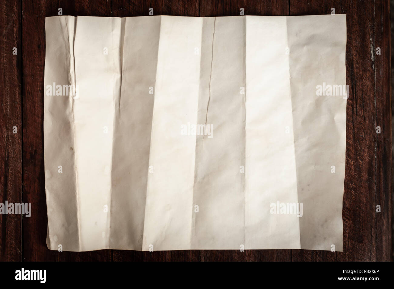 Background texture of crumpled aged paper with spot and stain Stock ...
