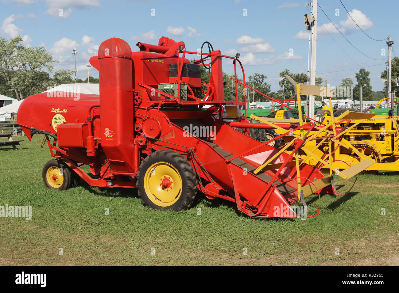 Combine- 1939 Massy Harris model Clipper. Canfield Fair. Mahoning ...
