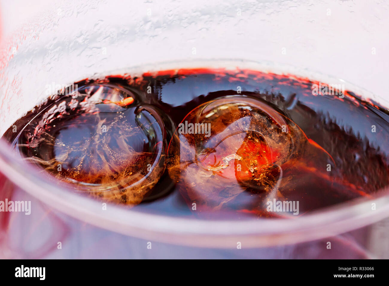 drink with ice cubes Stock Photo - Alamy