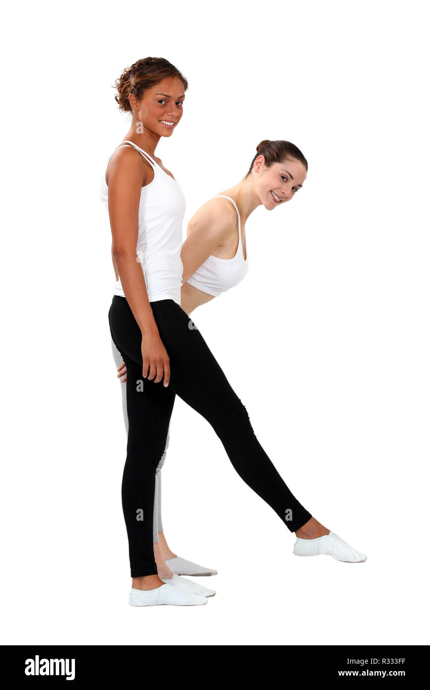 Woman lean wall Cut Out Stock Images & Pictures - Alamy