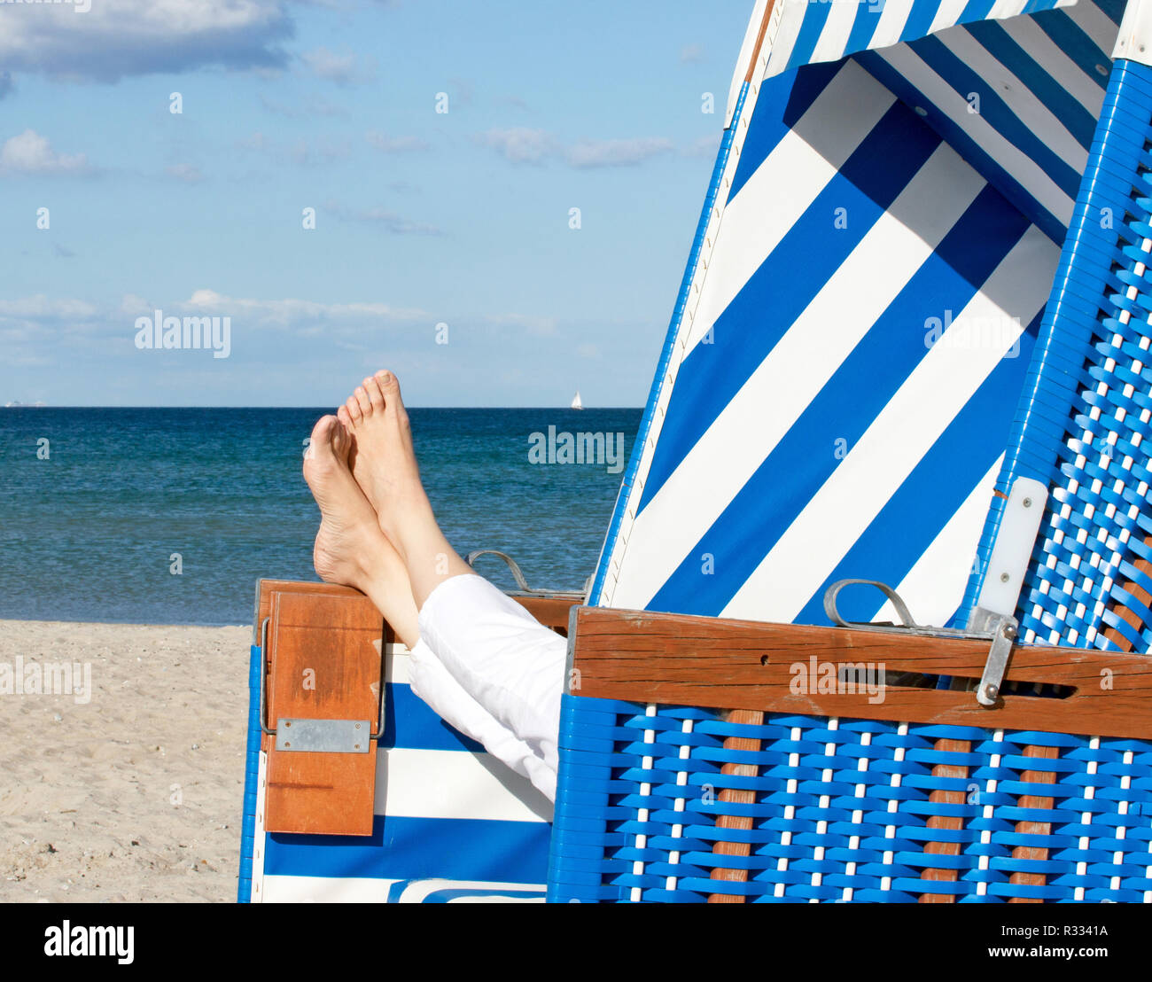 relaxation by the sea - relax at the beach Stock Photo - Alamy