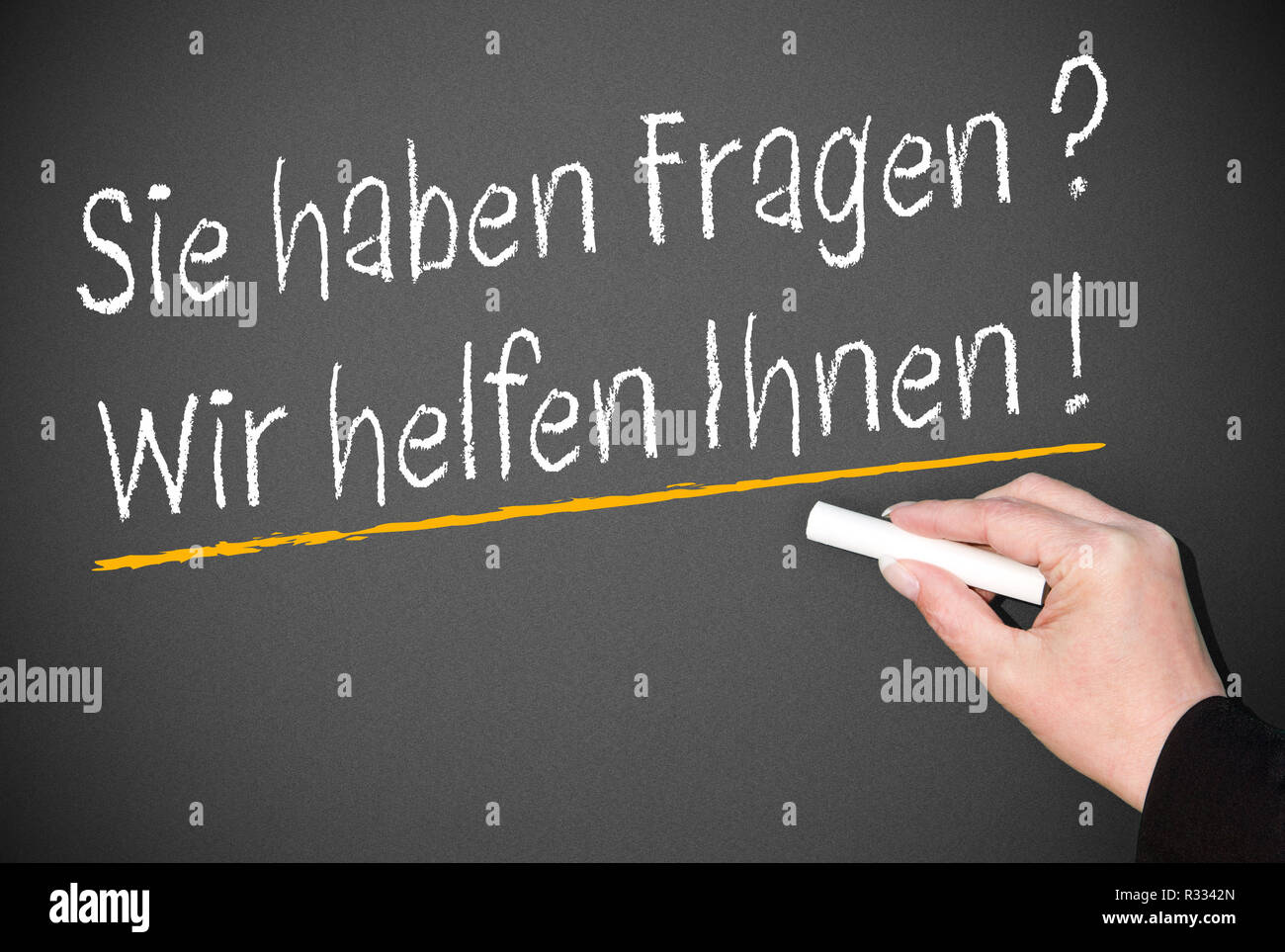 we help you ! Stock Photo - Alamy