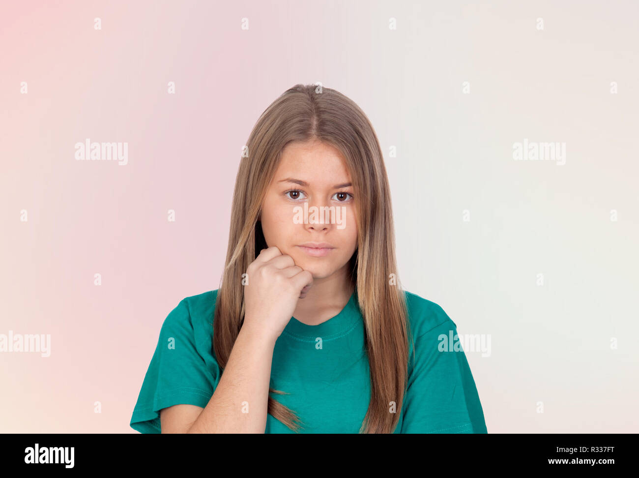 Nice sad teen girl hi-res stock photography and images - Alamy