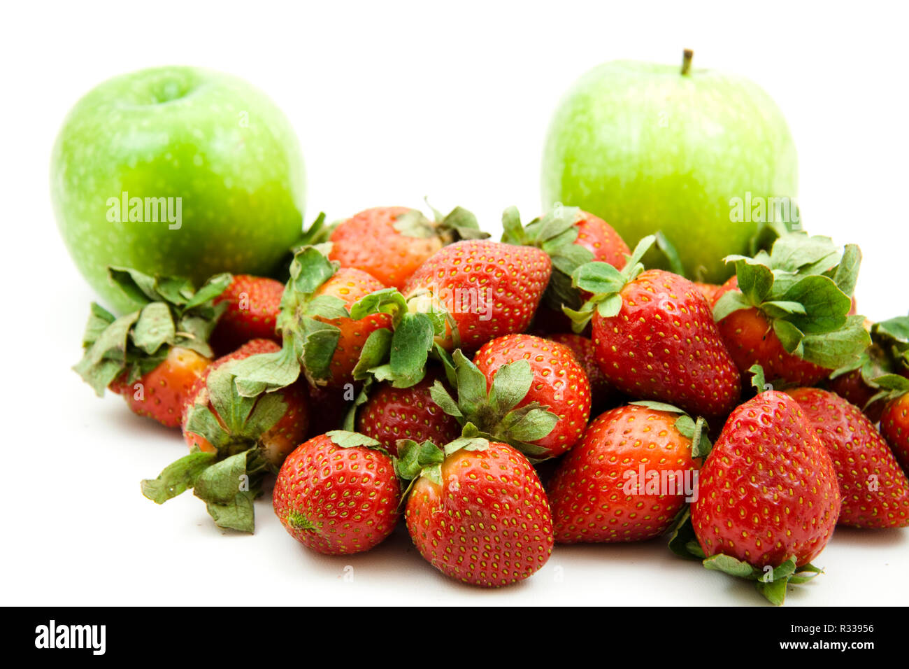 strawberries with apple Stock Photo - Alamy