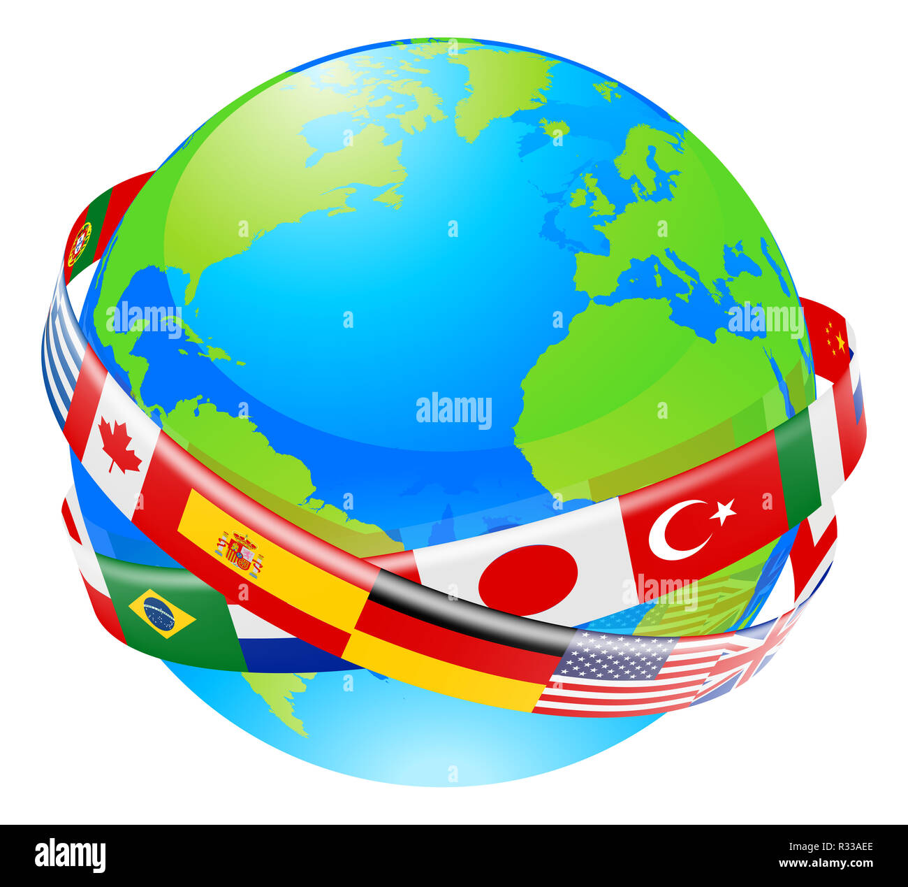 English speaking map hi-res stock photography and images - Alamy