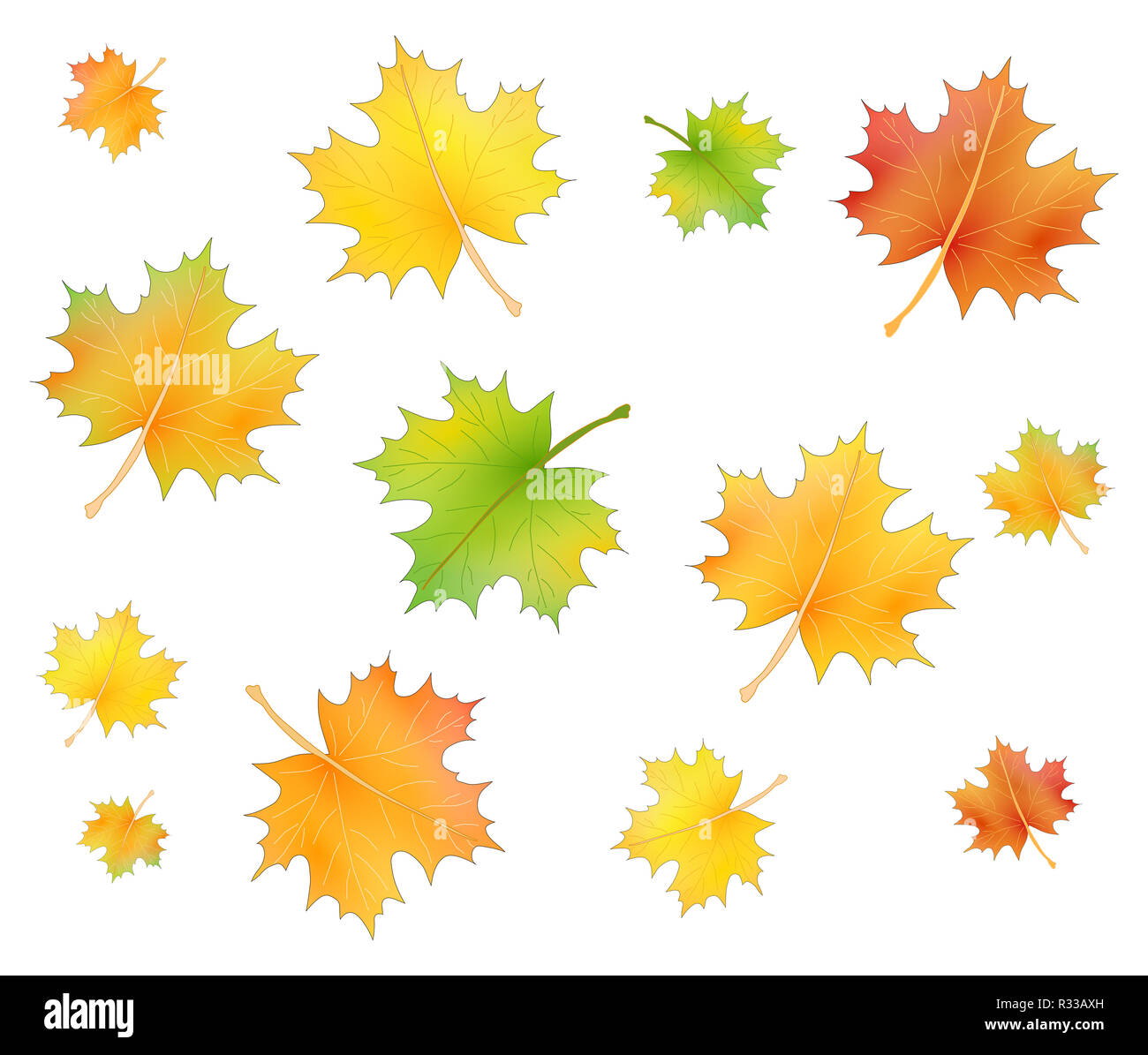 autumn leaves set free Stock Photo - Alamy