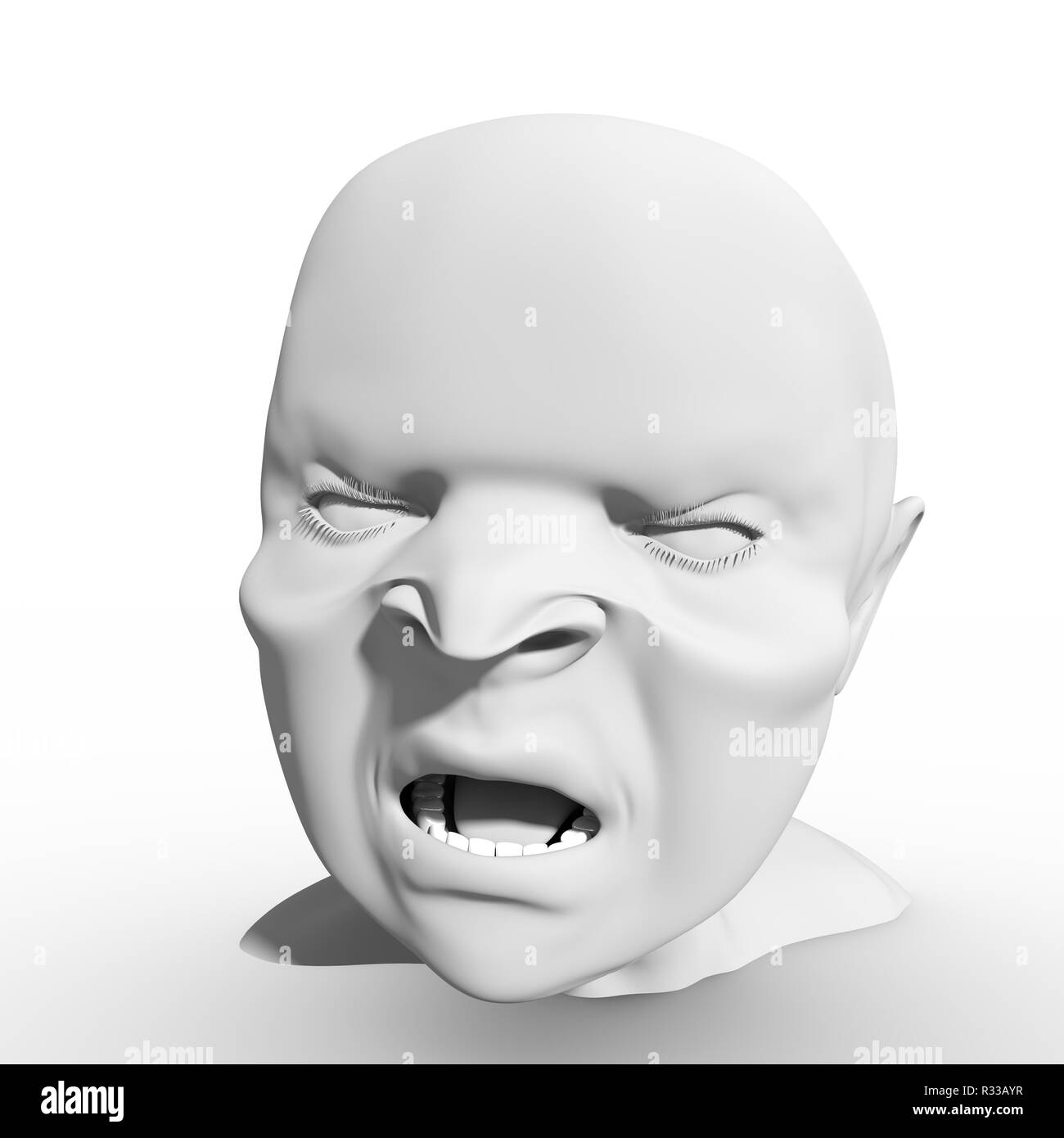 Demon or monster screaming Stock Photo - Alamy