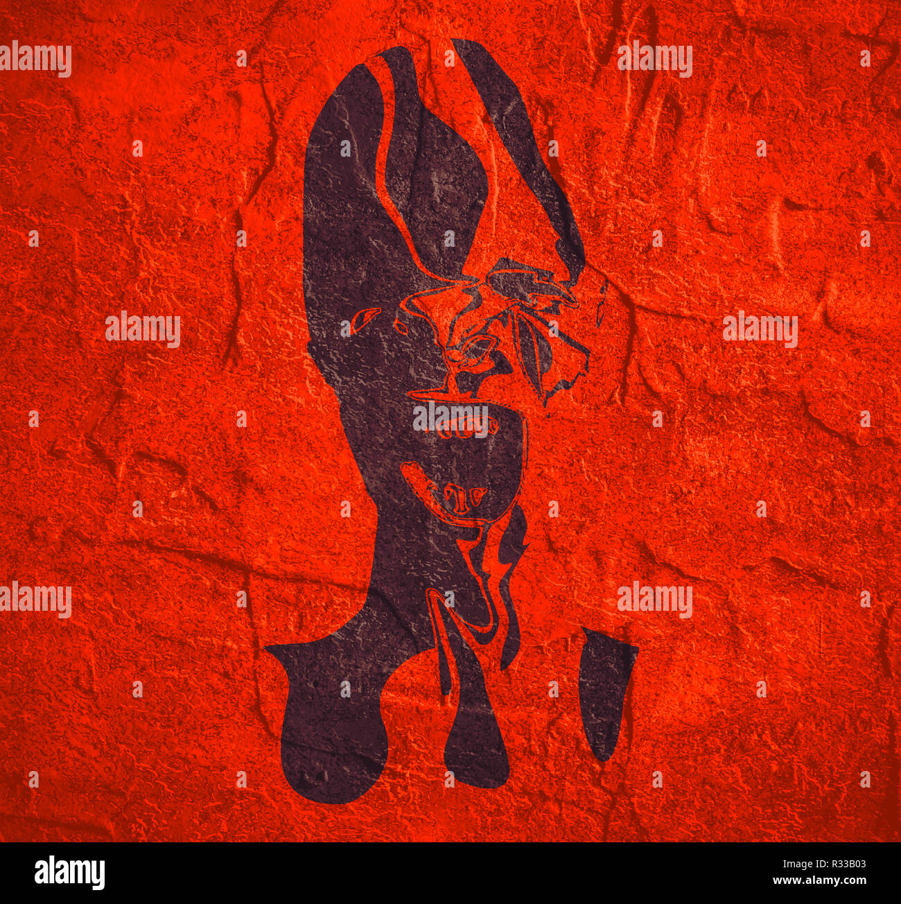 Demon or monster screaming Stock Photo - Alamy