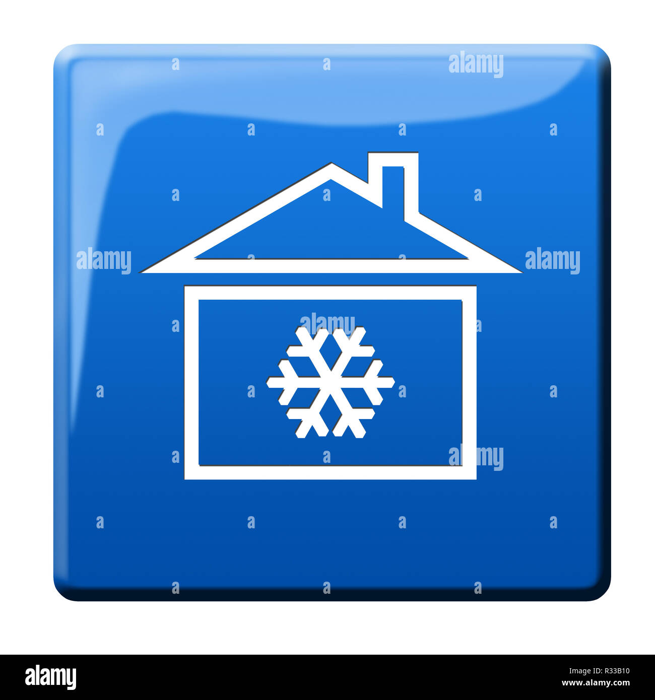 cold house icon Stock Photo - Alamy
