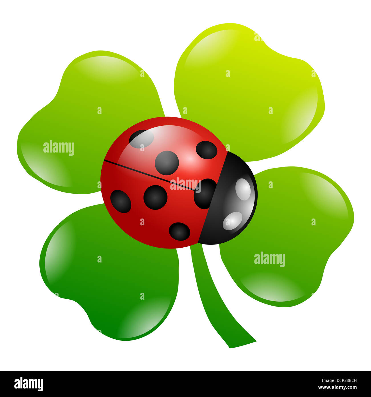 green shamrock symbol Stock Photo - Alamy