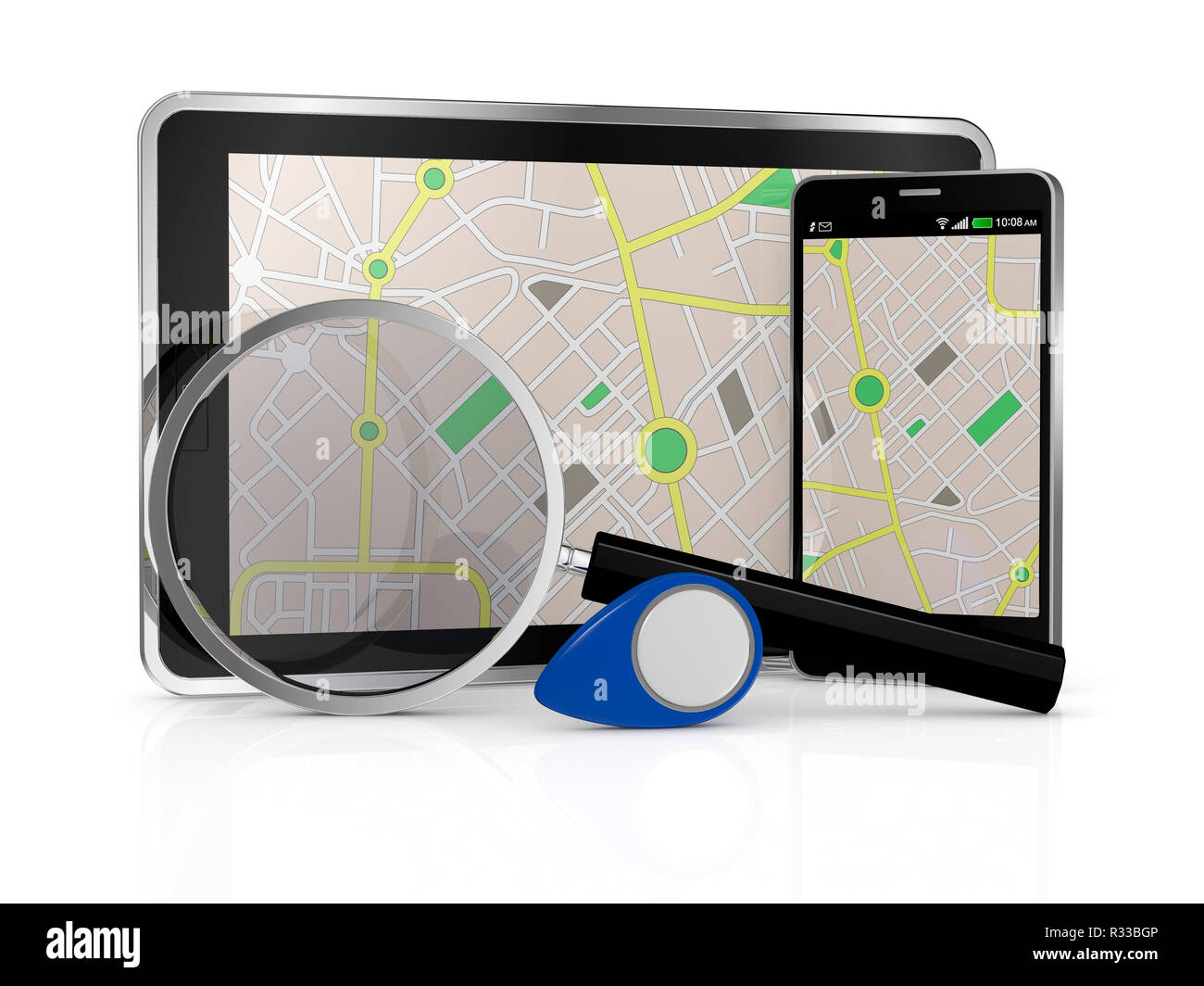 Modern means of communication Cut Out Stock Images & Pictures - Alamy