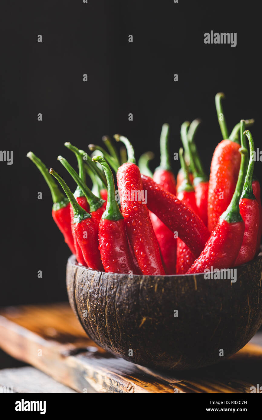 Fresh red chillies Stock Photo - Alamy