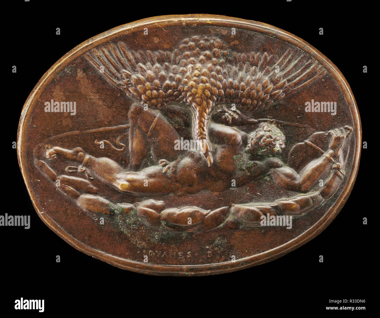 Prometheus. Dimensions: overall (oval): 7 x 9.1 cm (2 3/4 x 3 9/16 in ...
