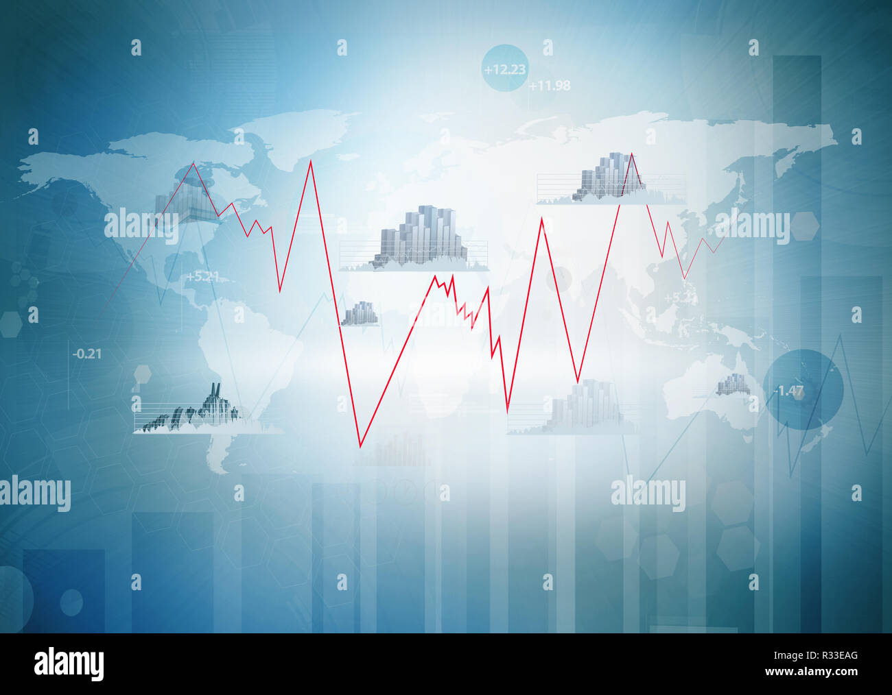Bar graph map hi-res stock photography and images - Alamy