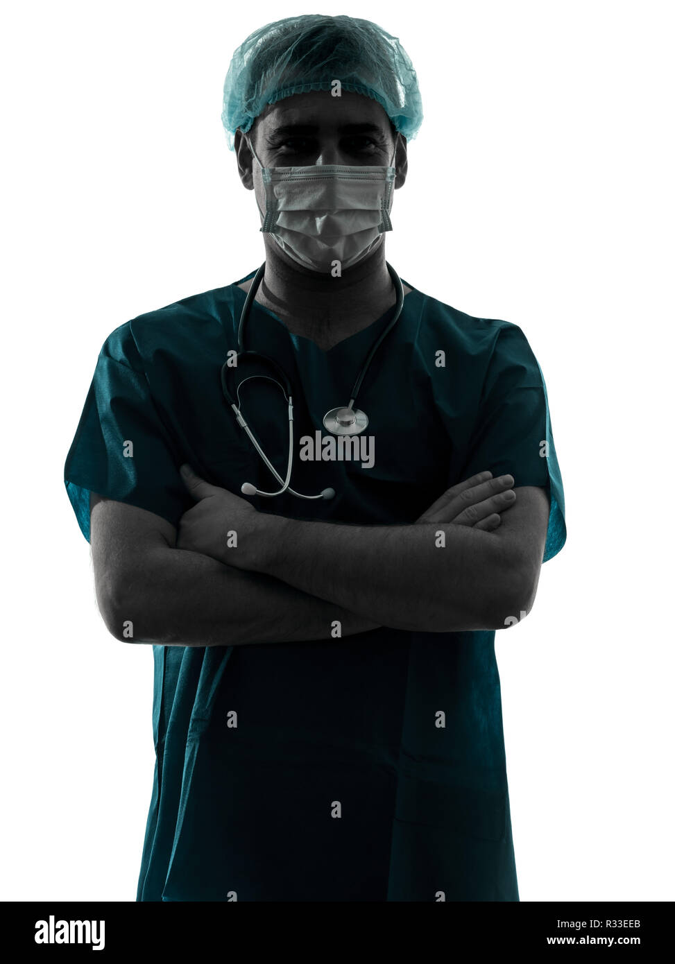 Silhouette person cut out doctor hi-res stock photography and images ...