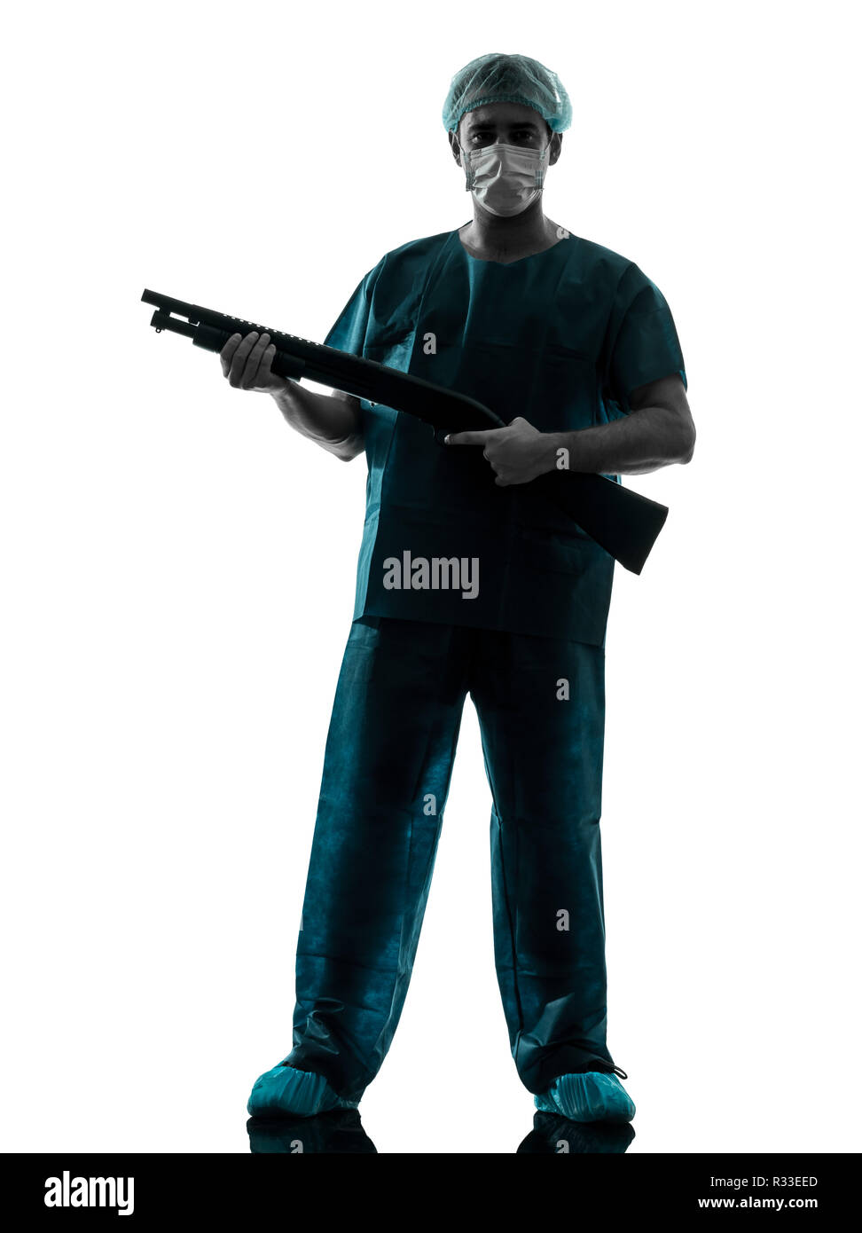 Silhouette person cut out doctor hi-res stock photography and images ...