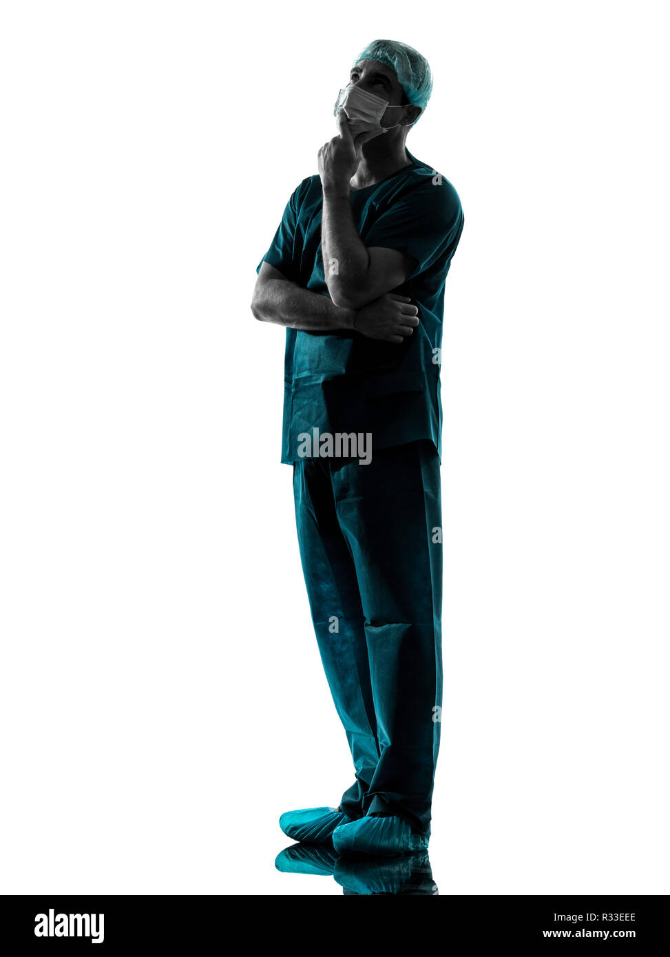 Silhouette person cut out doctor hi-res stock photography and images ...