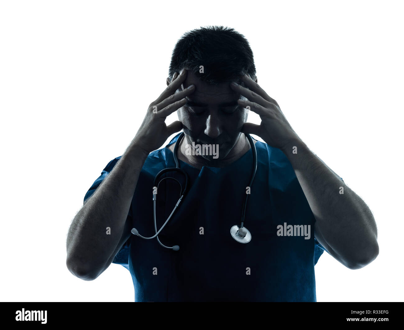 Silhouette person cut out doctor hi-res stock photography and images ...