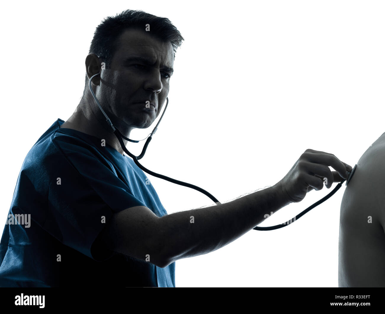 Silhouette person cut out doctor hi-res stock photography and images ...