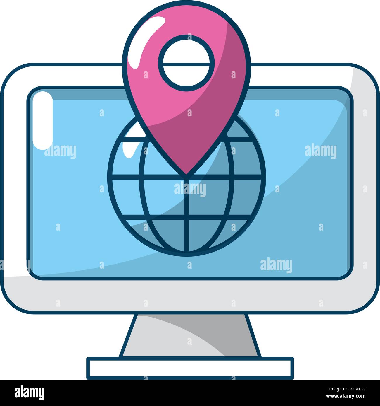 Showing layout of site Stock Vector Images - Alamy