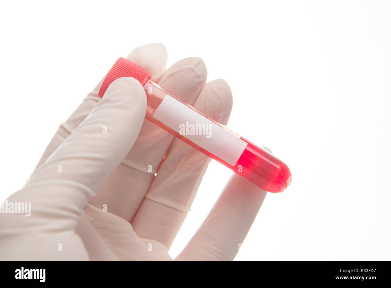 Blood test vial blank hi-res stock photography and images - Alamy