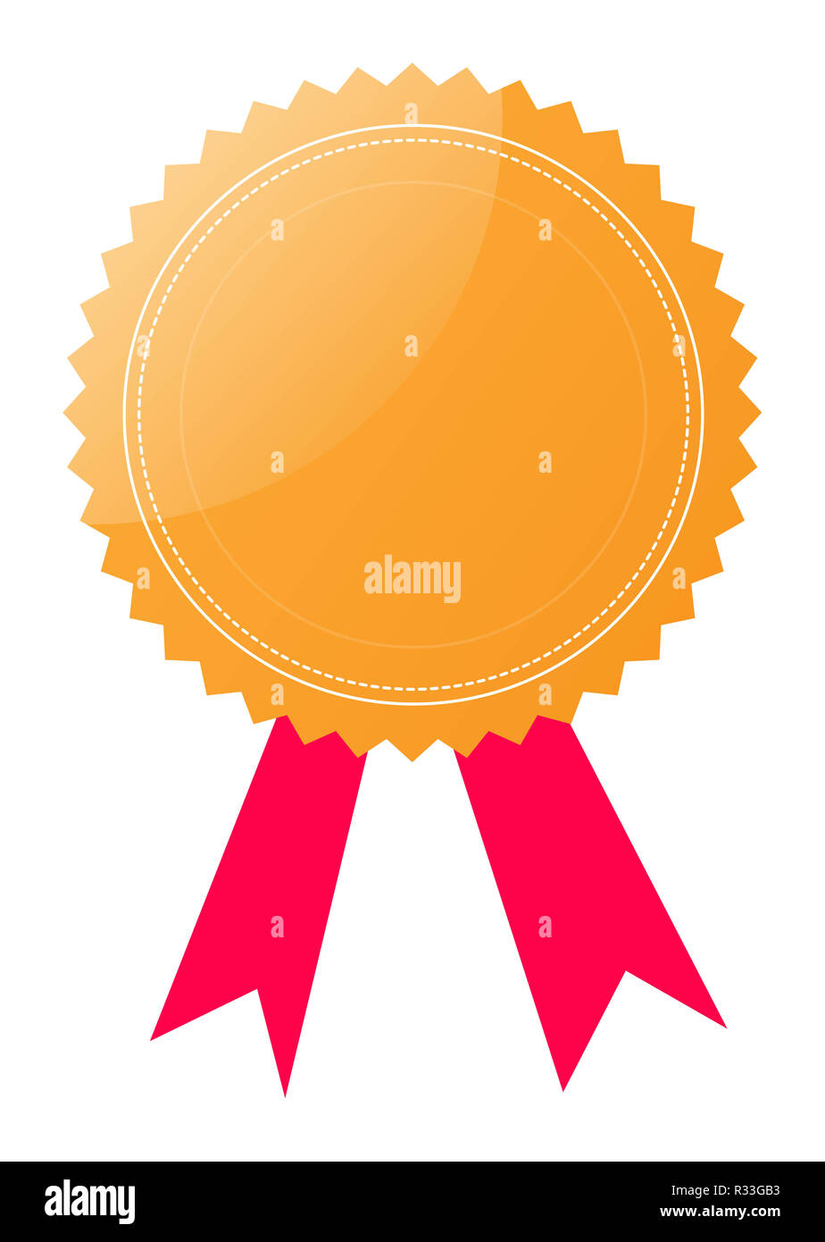 Gold party badge document hi-res stock photography and images - Alamy