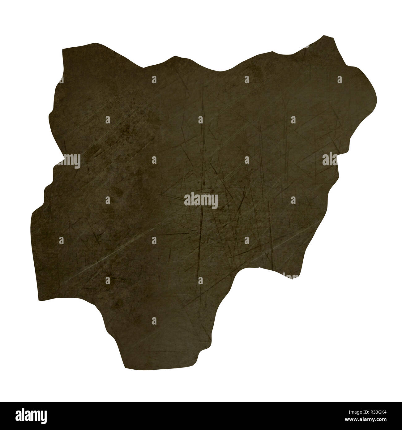 Illustrated map nigeria hi-res stock photography and images - Alamy
