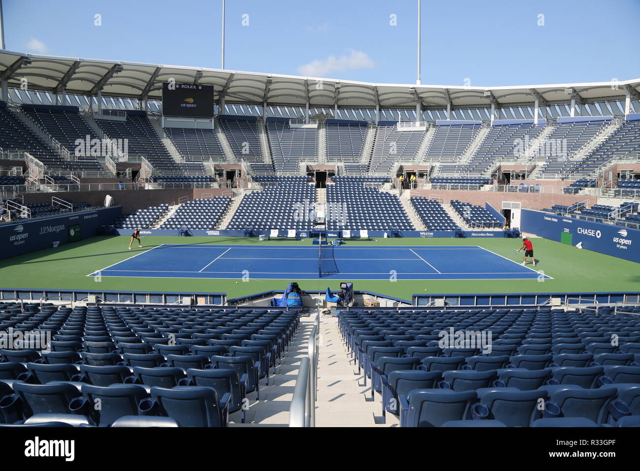 Grandstand Stadium at the Billie Jean King National Tennis Center ...