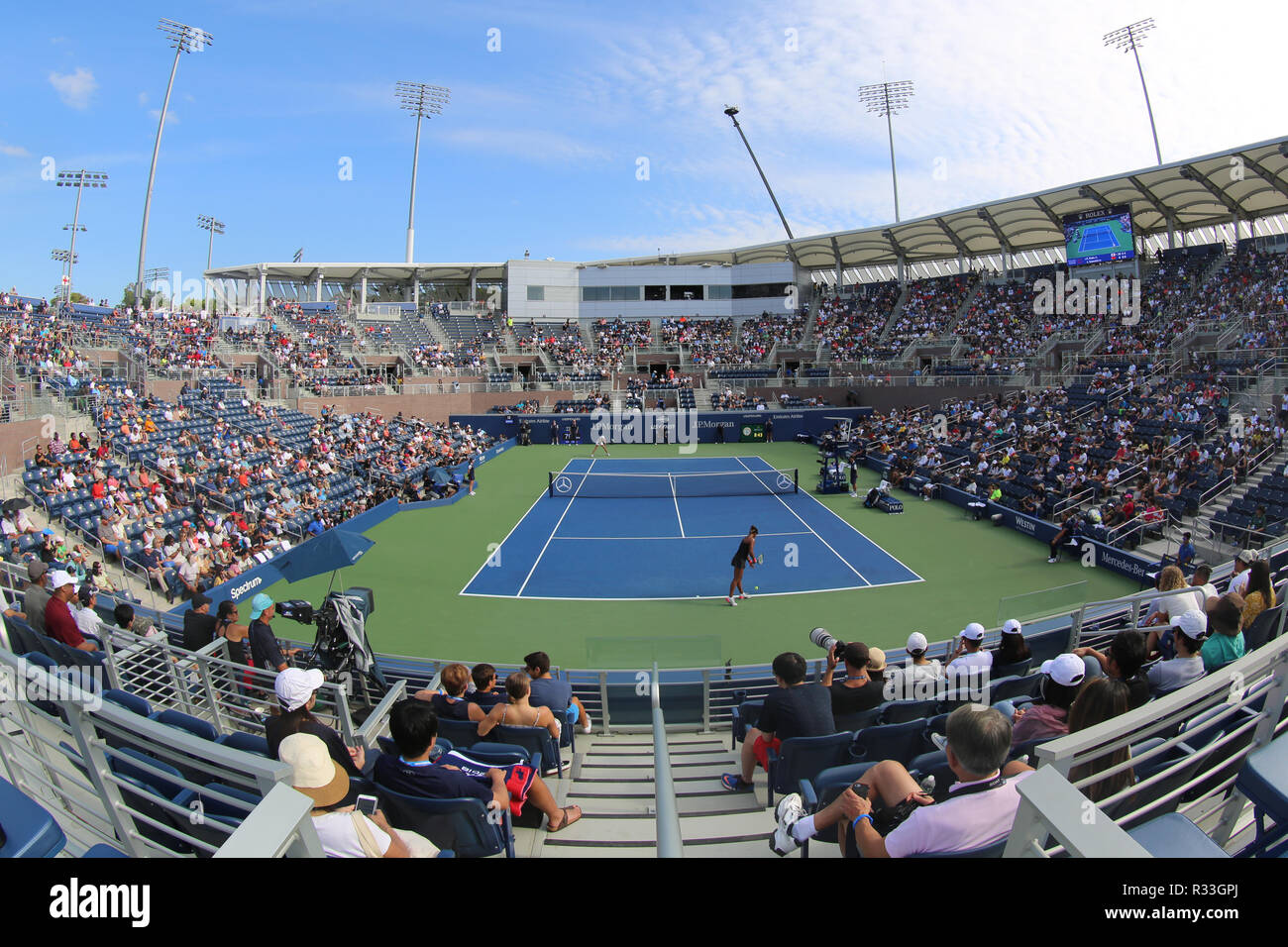 Grandstand Stadium at the Billie Jean King National Tennis Center ...