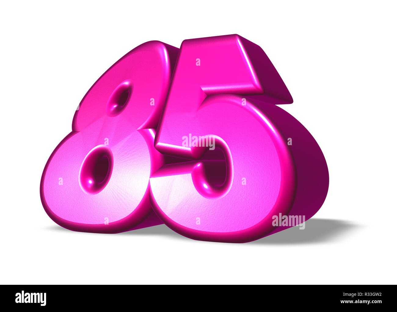 3d number 85 Cut Out Stock Images & Pictures - Alamy
