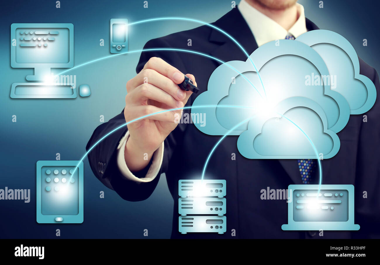 Cloud computing concept ipad hi-res stock photography and images - Alamy