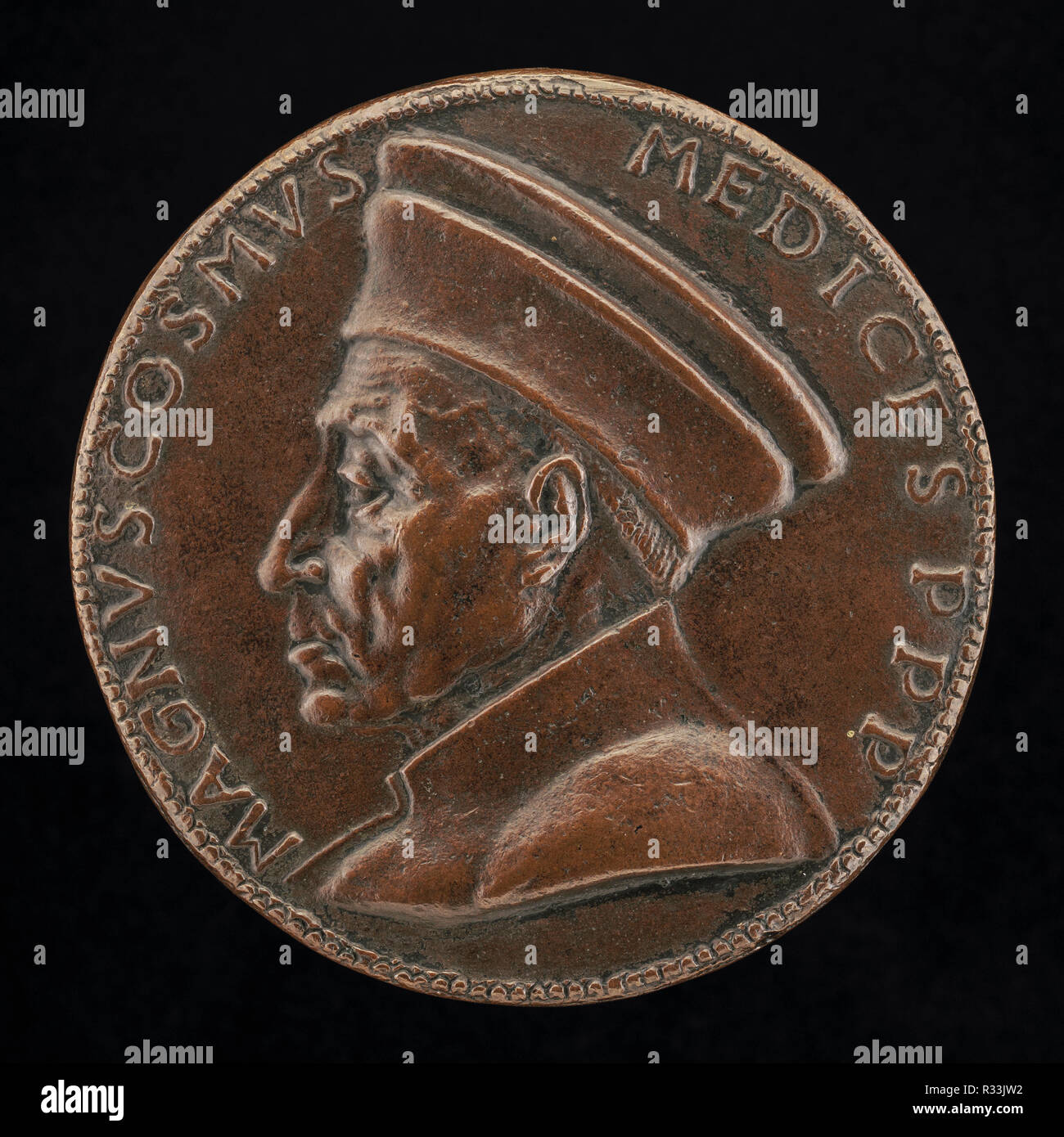 Cosimo de' Medici, 1389-1464, Pater Patriae [obverse]. Dated: probably ...